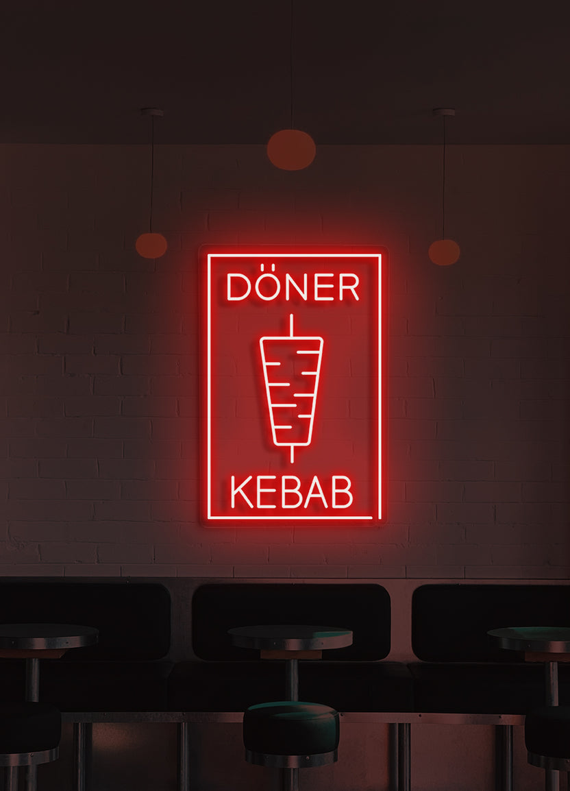 Döner kebab - LED Neon skilt – Neoncopenhagen