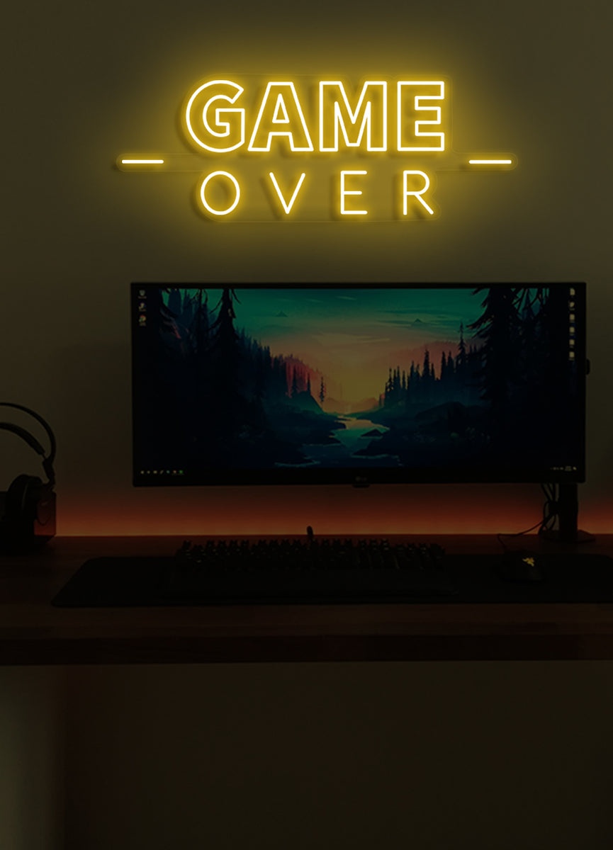 Game over - LED Neon skilt – Neoncopenhagen