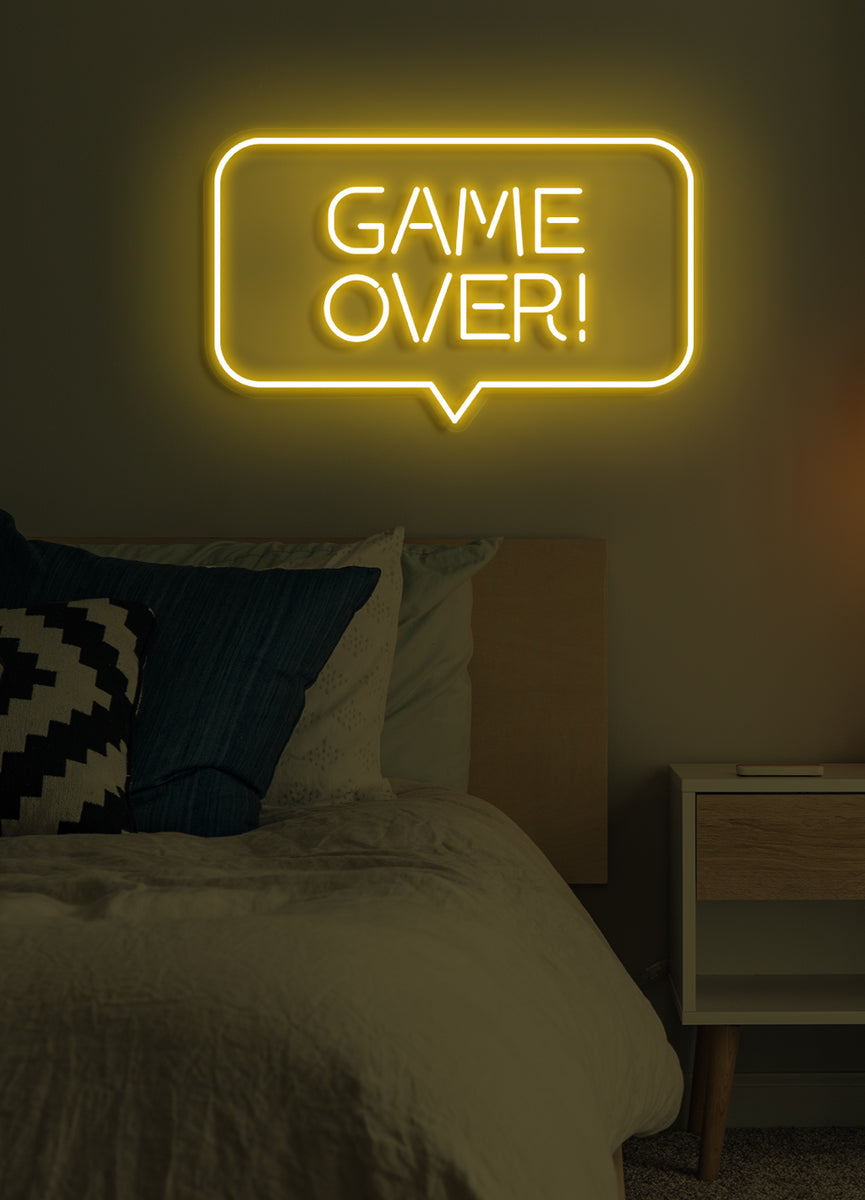 Game over - LED Neon skilt – Neoncopenhagen