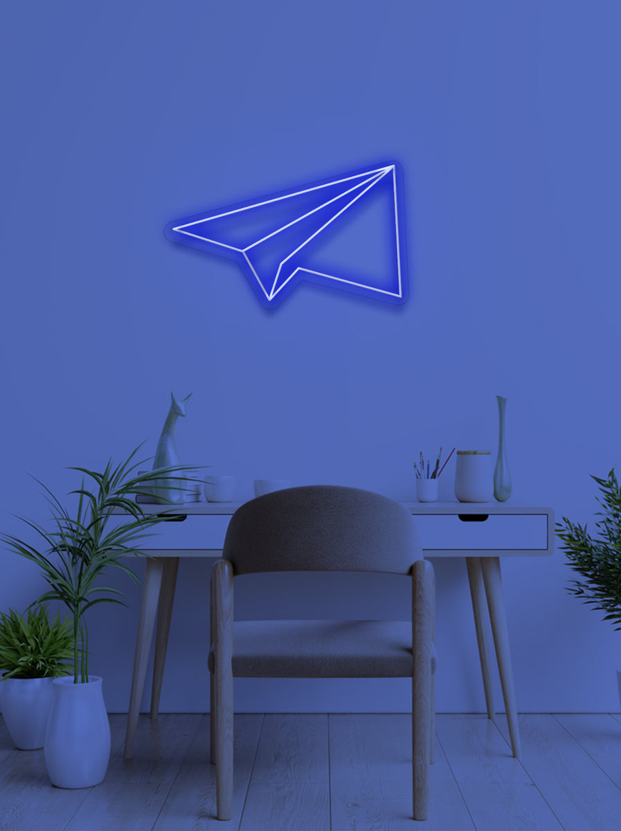 Paper plane - LED Neon skilt – Neoncopenhagen